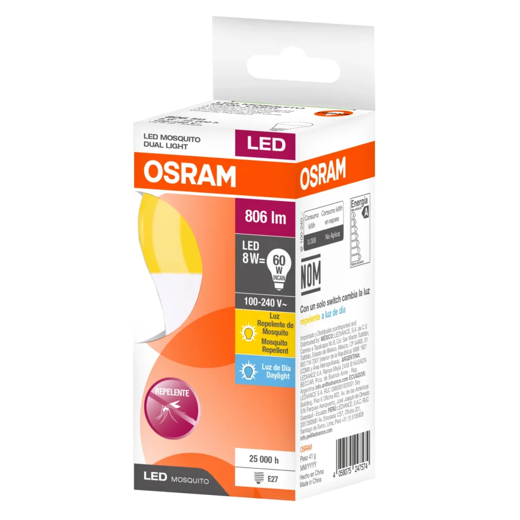 Foco LED de 8 watts repelente Osram - Ferretería Onofre