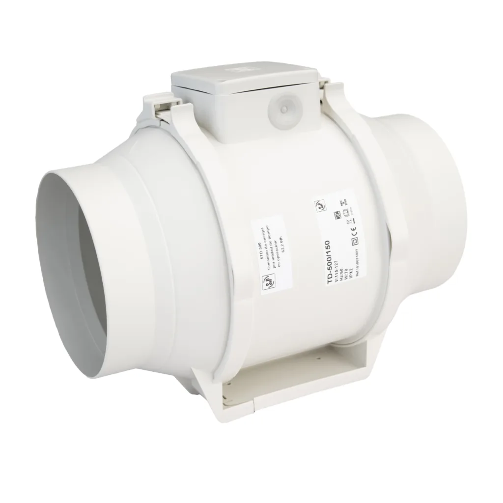 Extractor S&P TD 500/150 helicocentrífugo 498 m³/h - Onofre