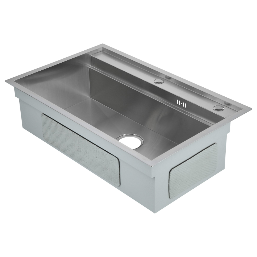 Tarja de empotrar 80×50 con escurridor Axent - Onofre