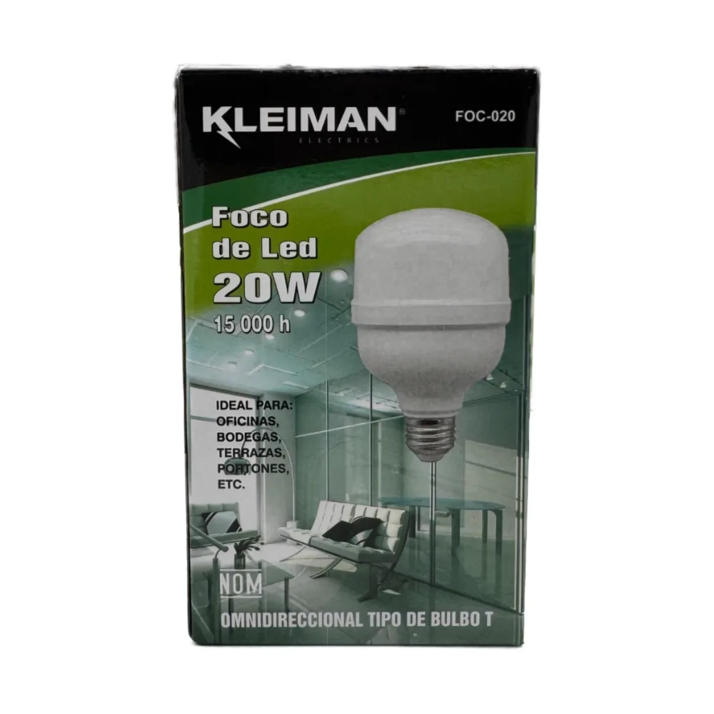 Foco LED 20 W luz blanca 6500 K FOC-020 Kleiman - Onofre